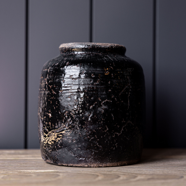 Black Ceramic Vase | By Luxe B Co.