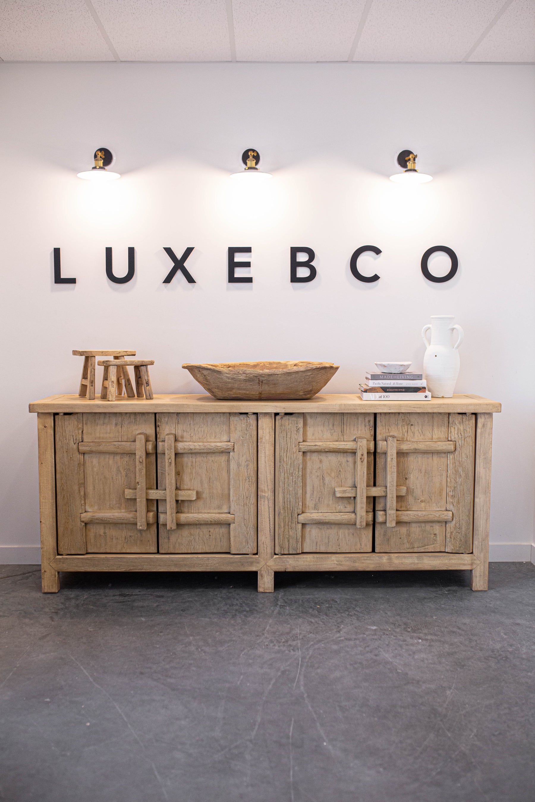 Reclaimed Elm Wood Vintage Basin | By Luxe B Co.